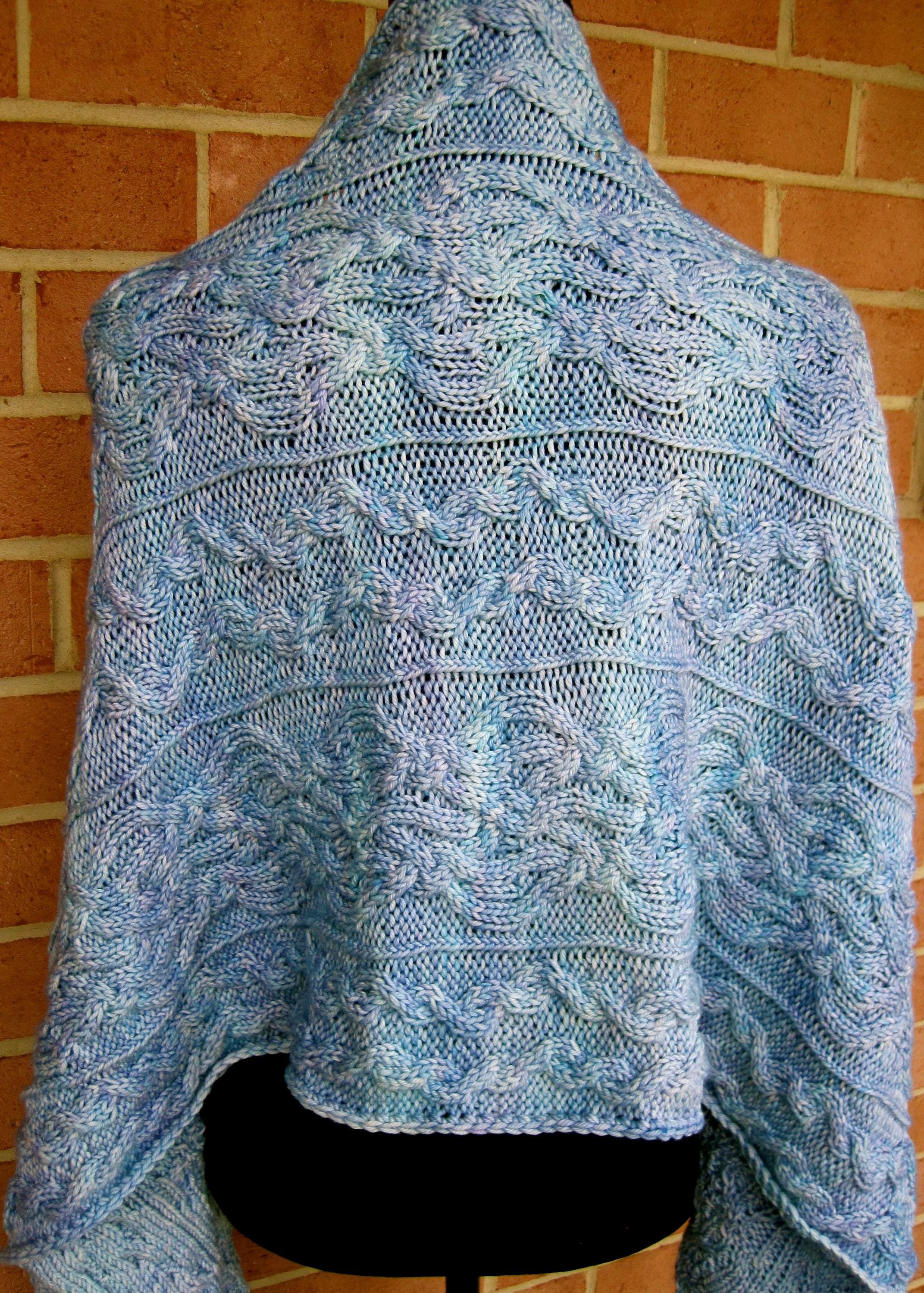 Hillsborough Cabled Knit Shawl Pattern (PDF) - Etsy