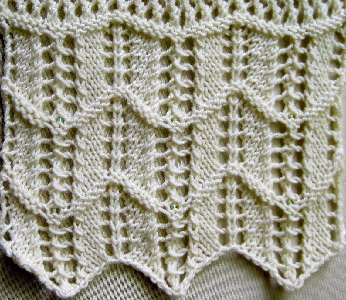 Knit Scarf Pattern: Lace Sampler Scarf Number Two Knitting - Etsy