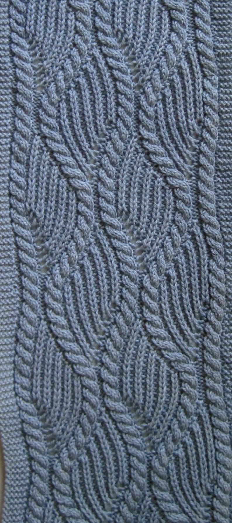 Brioche & Cable Knit Scarf Pattern: Advanced Level (PDF Pattern) - Etsy