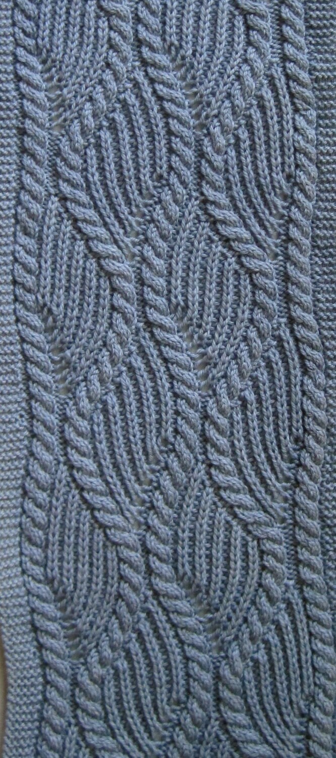 Brioche & Cable Knit Scarf Pattern: Advanced Level (PDF Pattern) - Etsy