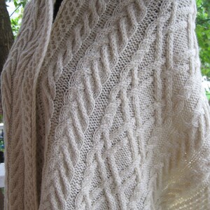 Knit Shawl Pattern: Cross Keys Fisherman - Like Knitting Shawl Pattern - Etsy Canada