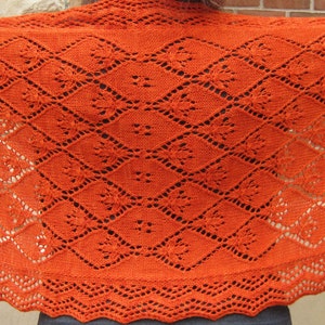 Knit Shawl Pattern: Mandarin Lace Shawl Knitting Pattern - Etsy