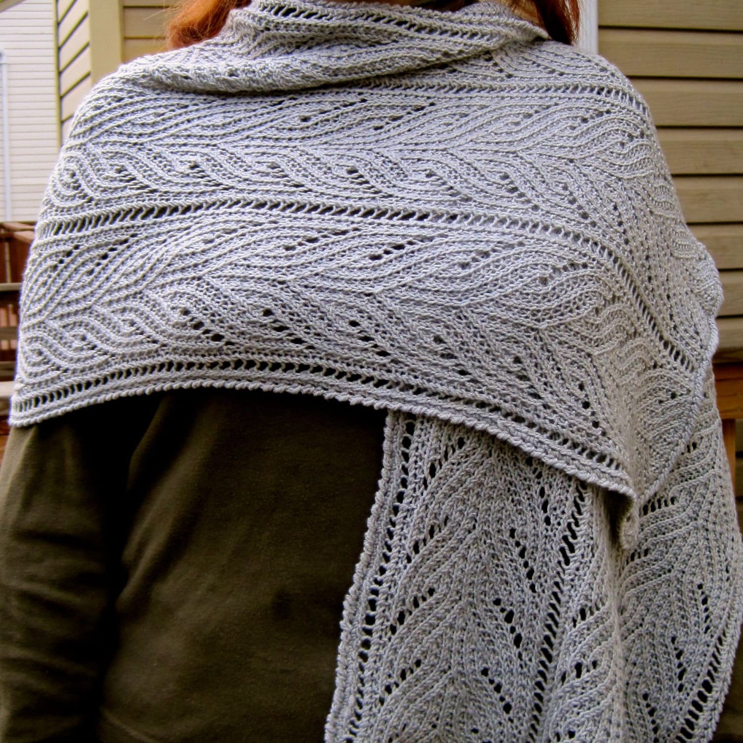 Knit Wrap Pattern: Climbing Vine Lace Wrap Shawl Pattern - Etsy
