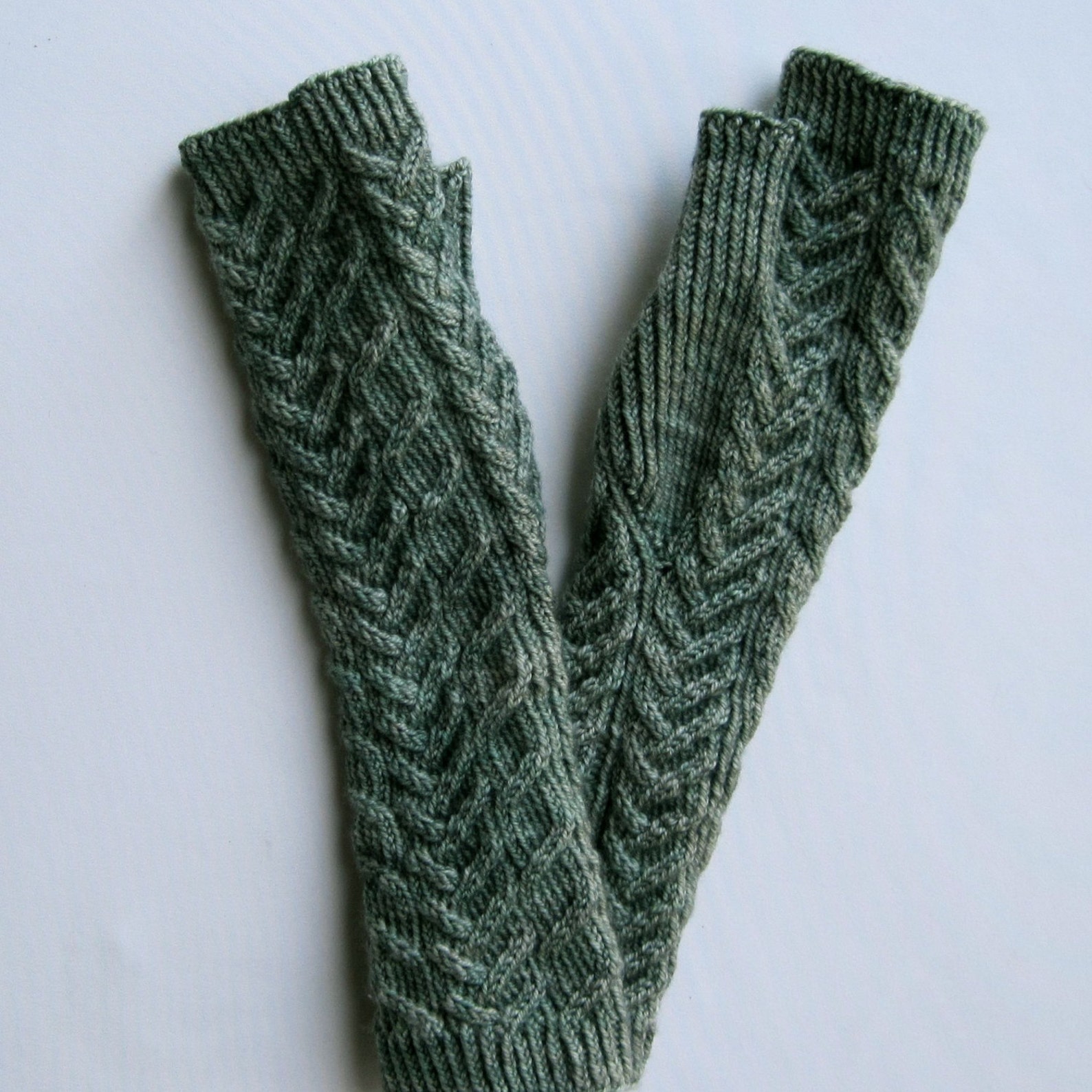Knit Mitt Pattern: Alpine Cable Fingerless Mitt Knitting Pattern - Etsy