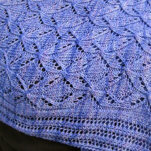 Knit Shawl Pattern: Cable Lace Snowflake Shawl Knitting Pattern - Etsy