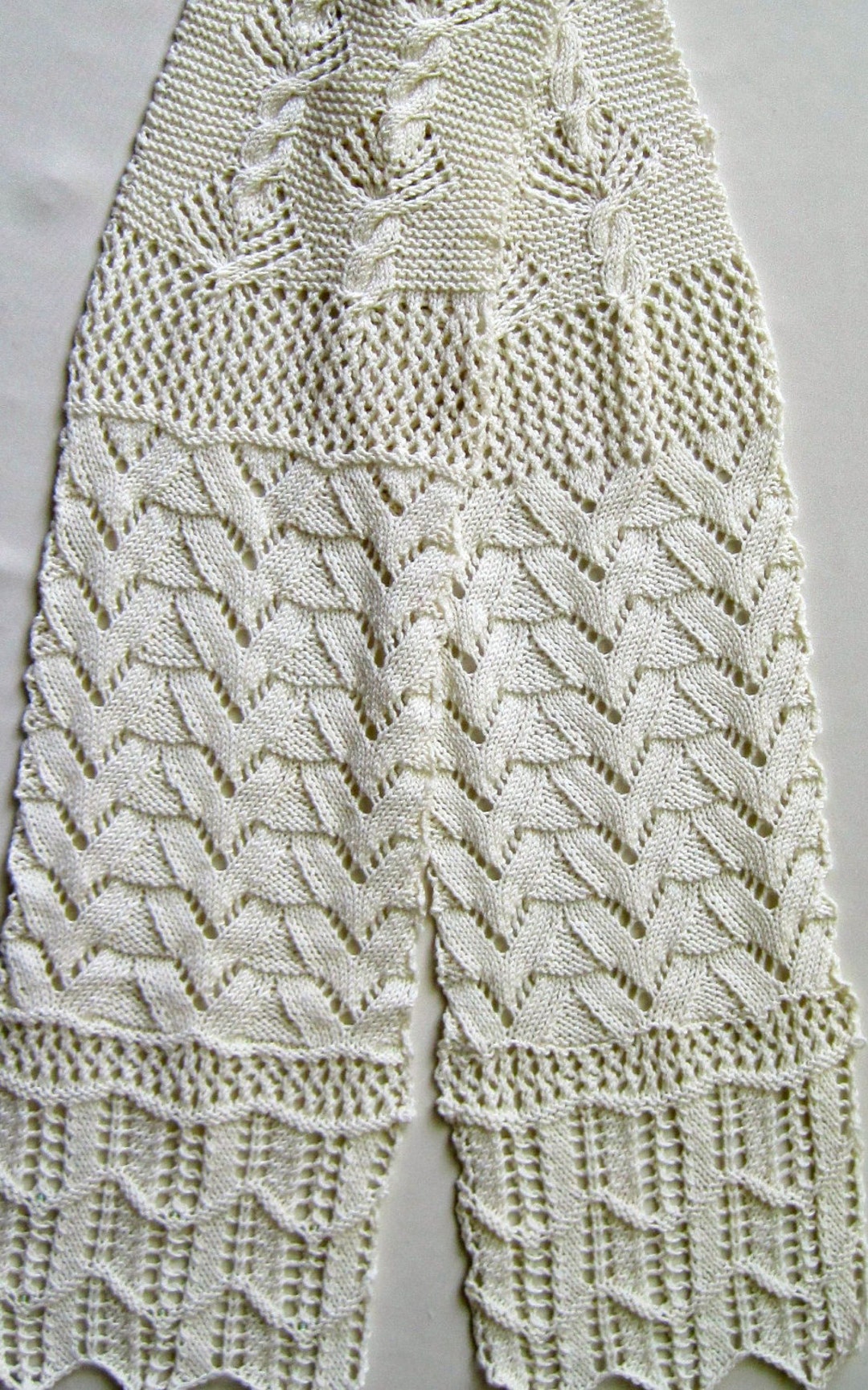 Knit Scarf Pattern: Lace Sampler Scarf Number Two Knitting Pattern - Etsy