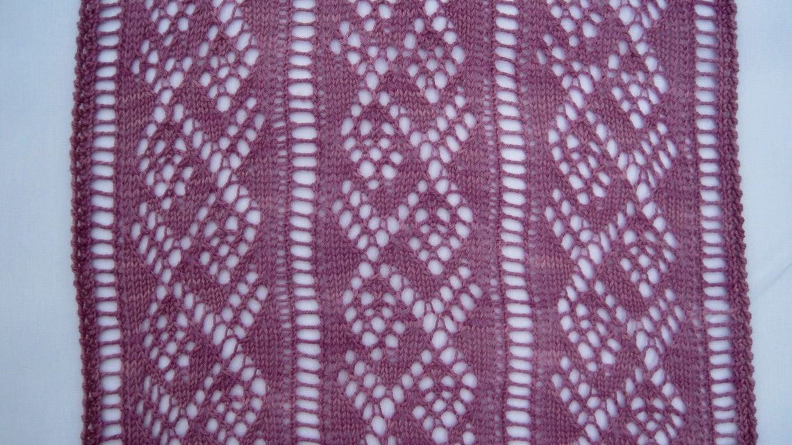 Knit Shawl Pattern: Ladder and Lace Light Wrap Knitting Pattern - Etsy