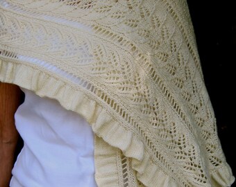 Sunflower Swirls Shawl Knitting Pattern PDF by Wiam's - Etsy