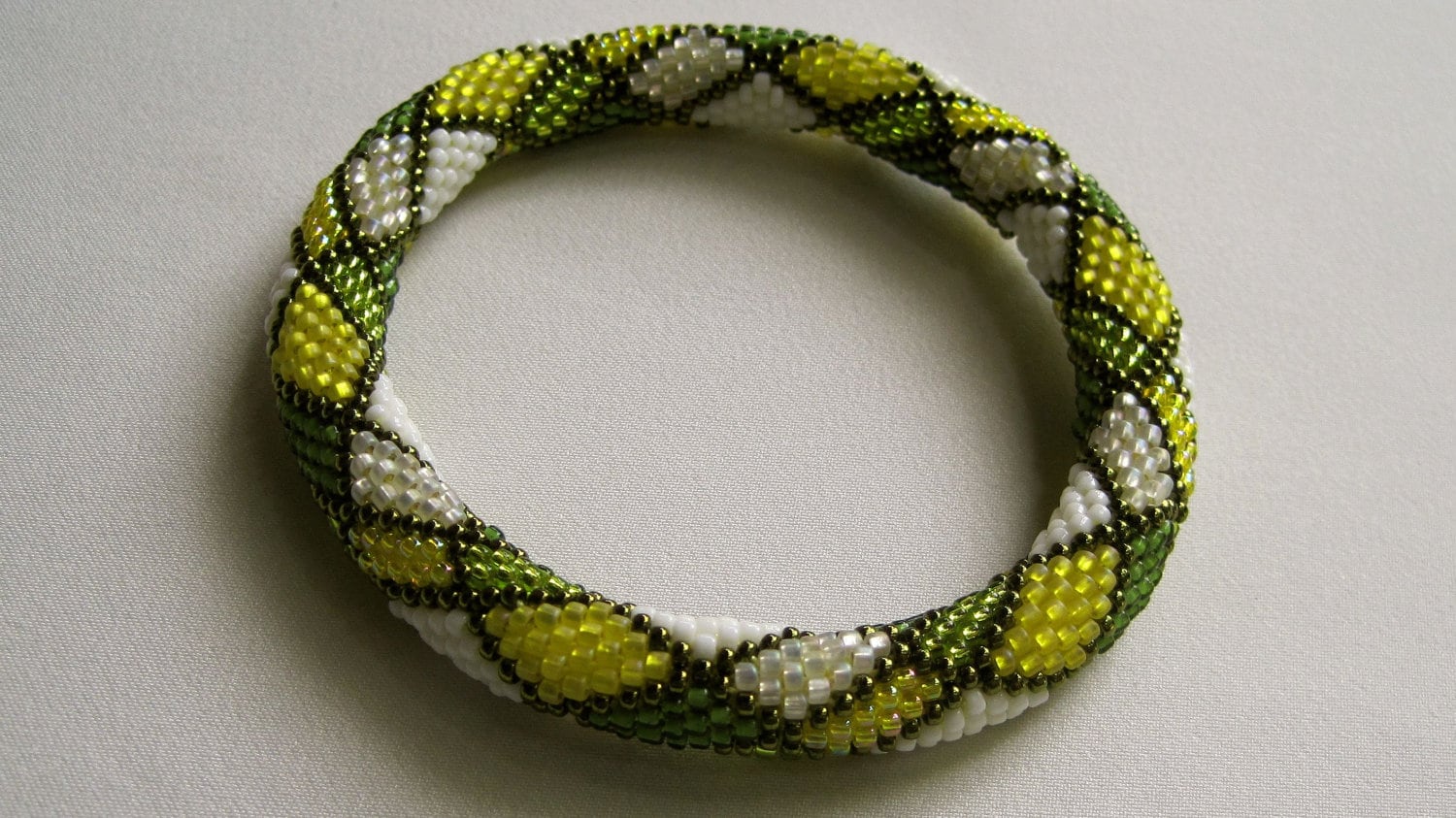 Bead Crochet Pattern: Tartan Plaid Bead Crochet Bangle Pattern - Etsy