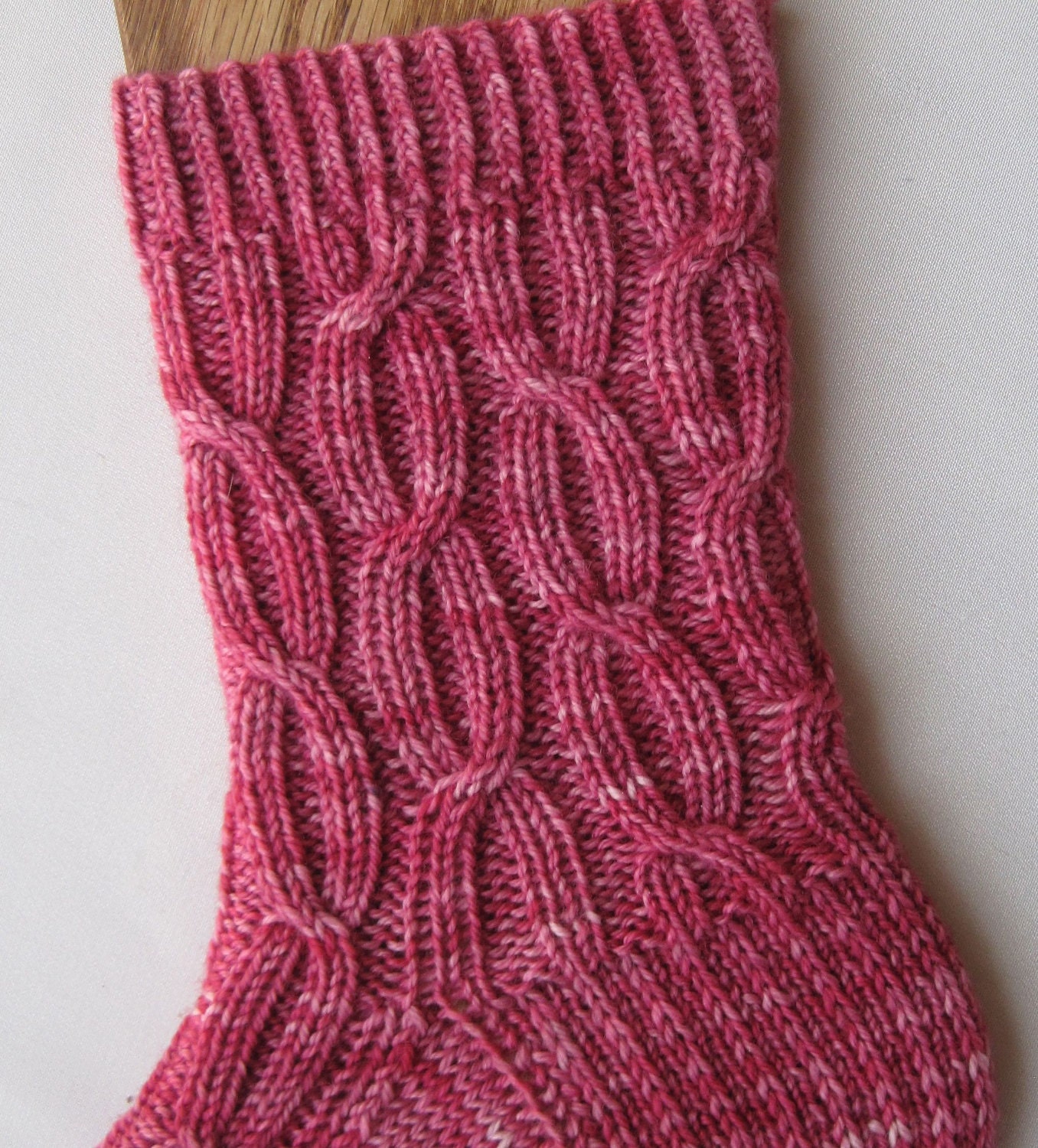 Knit Sock Pattern: Easy Cable Ribbed Socks Knitting Pattern - Etsy