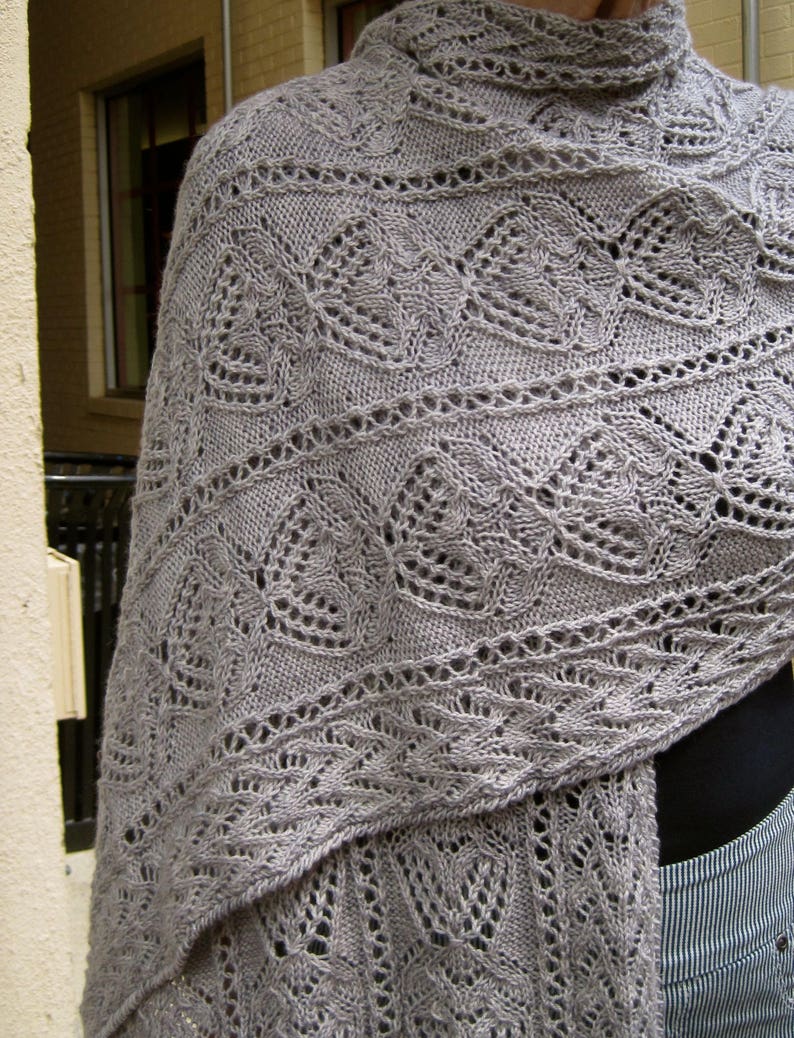 Knit Shawl Pattern: Takayama Japanese Lace Shawl Knitting | Etsy