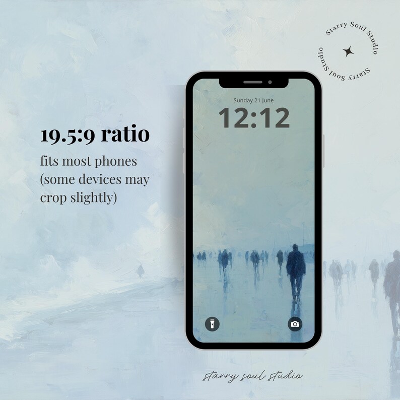 Abstract Blue Mac Desktop Wallpaper, Dreamy Oil Painting Phone ...