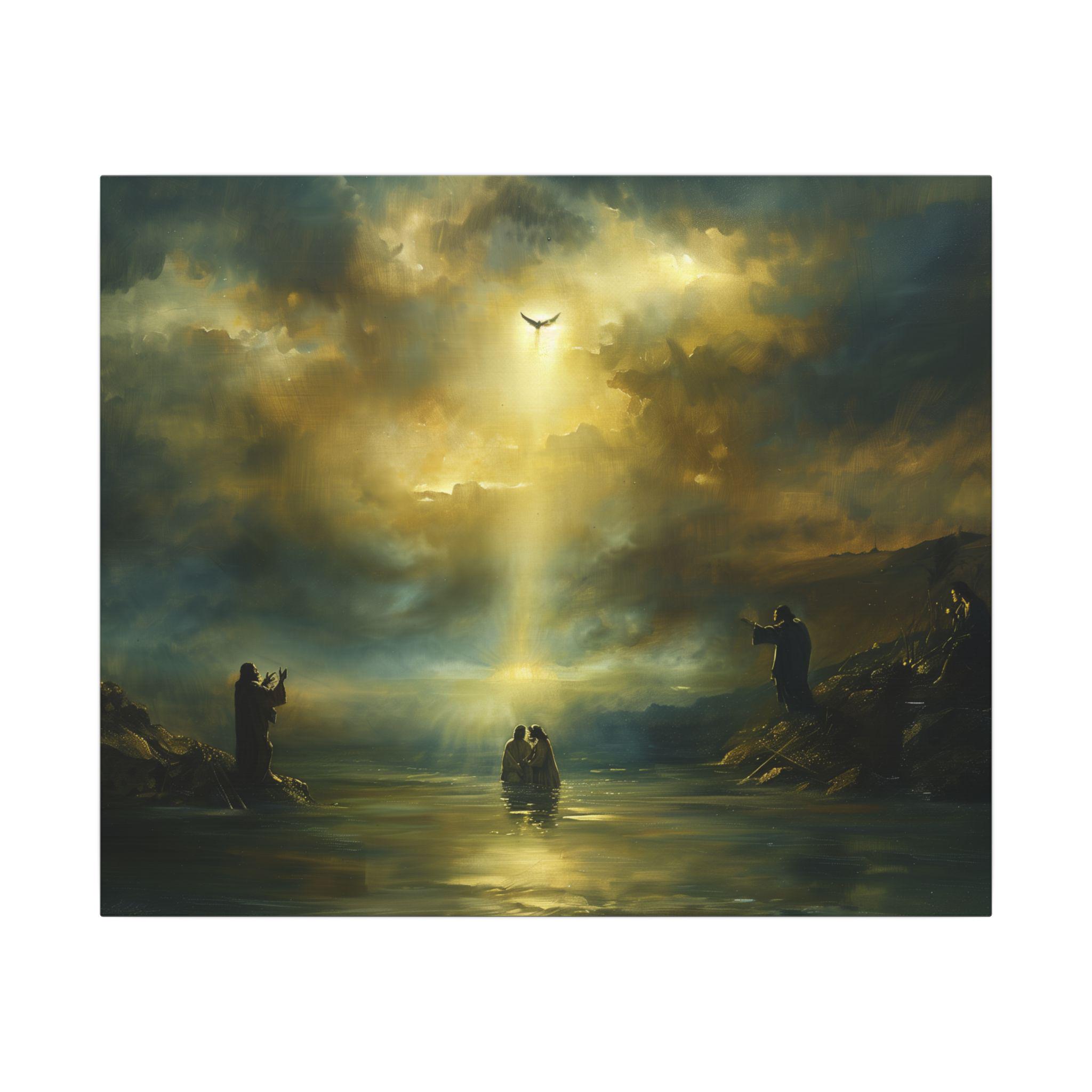 Baptism of Jesus, Religious Artwork, Spiritual Home Decor ...
