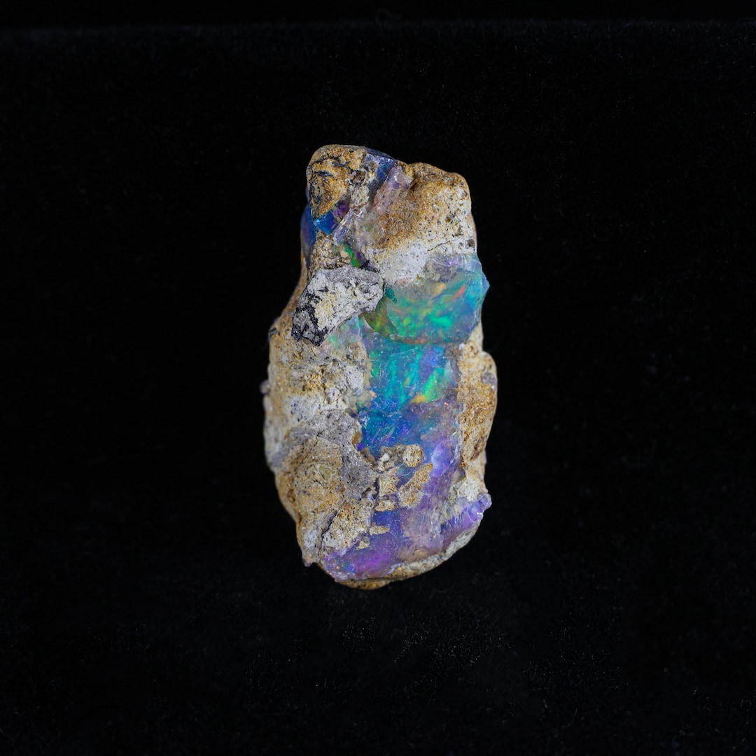 21.80 Crt AAA Welo Opal Stone, Natural Fire Rough Opal, October ...