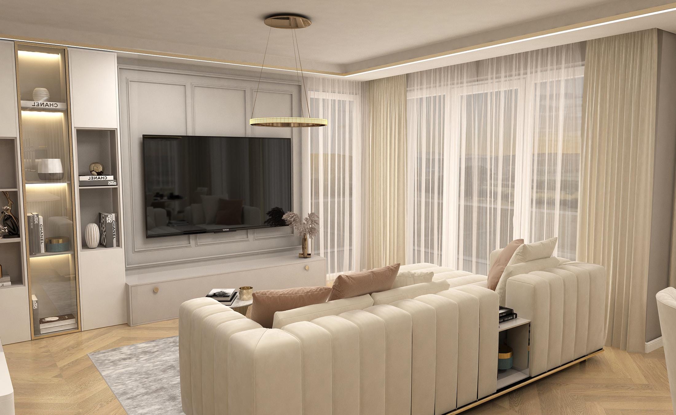 Modern 3 -bedroom Apartment Design Pack | Full Interior Project | 3D ...