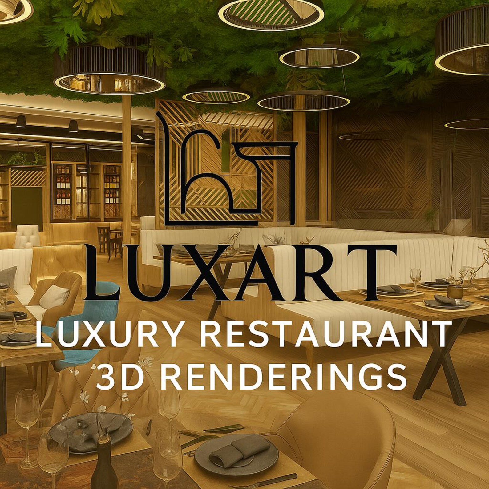 Modern Luxury Restaurant 3D Design – Elegant Concept for Architects ...