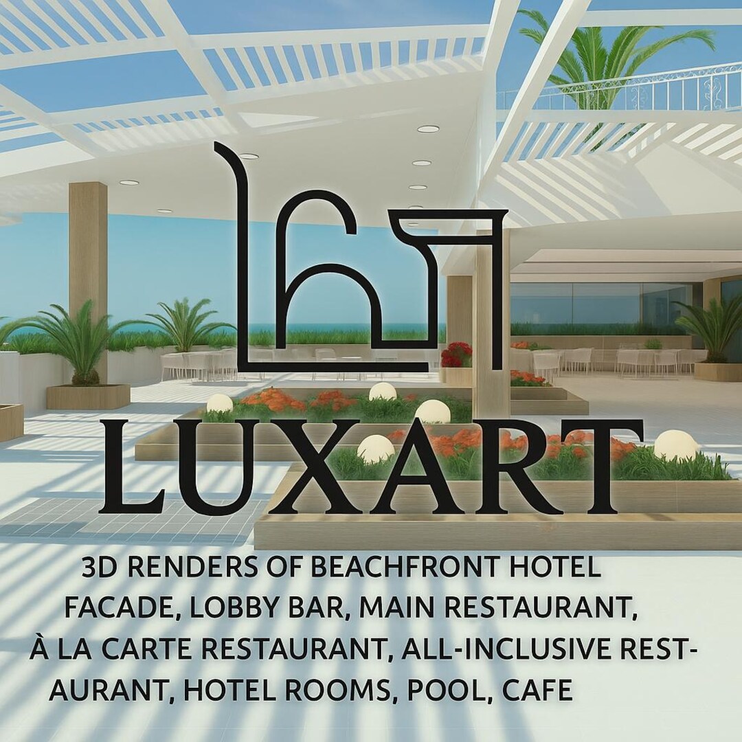 Luxury 3D Beachfront Hotel Design | Full Interior & Exterior Visuals ...