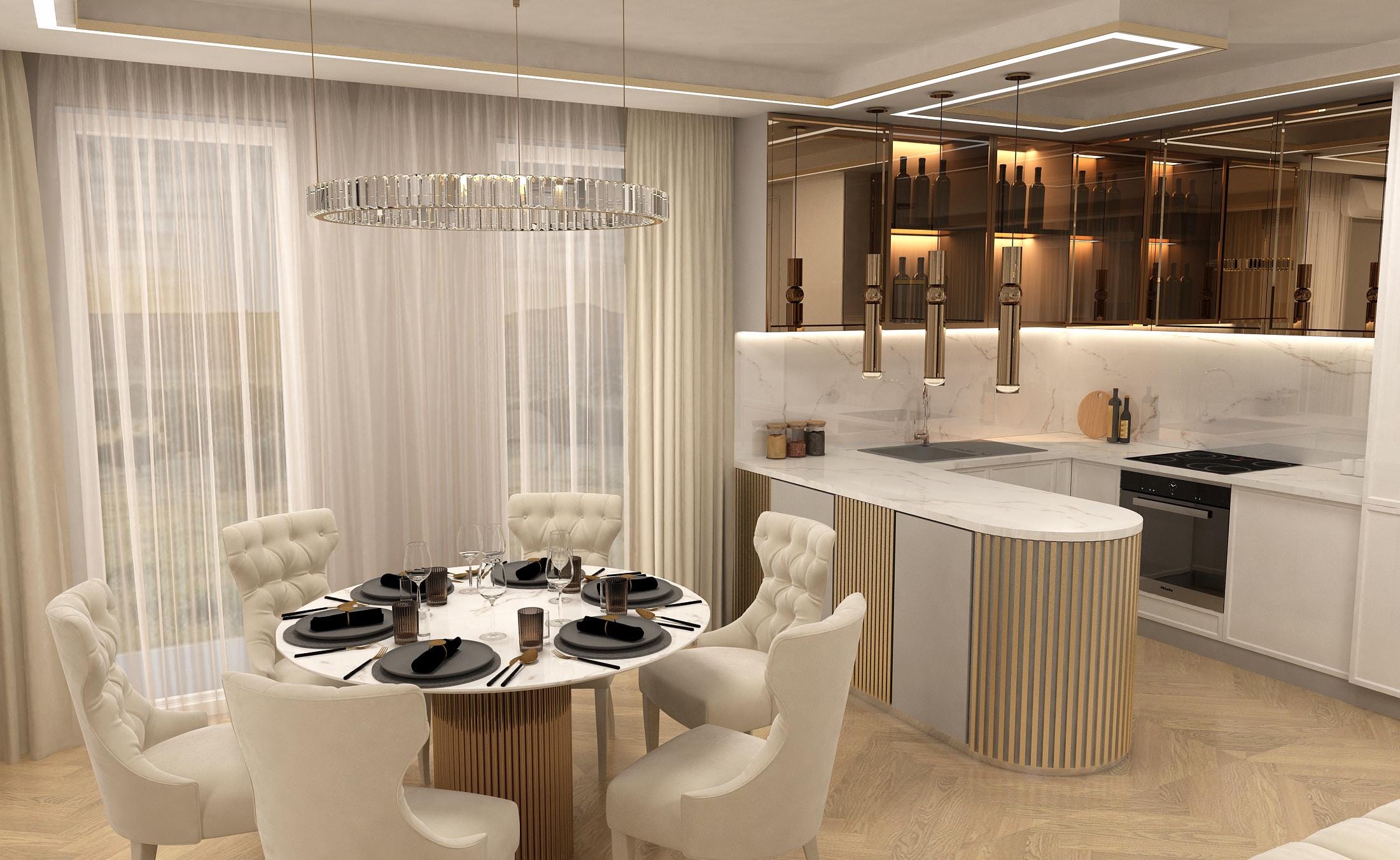 Modern 3 -bedroom Apartment Design Pack | Full Interior Project | 3D ...