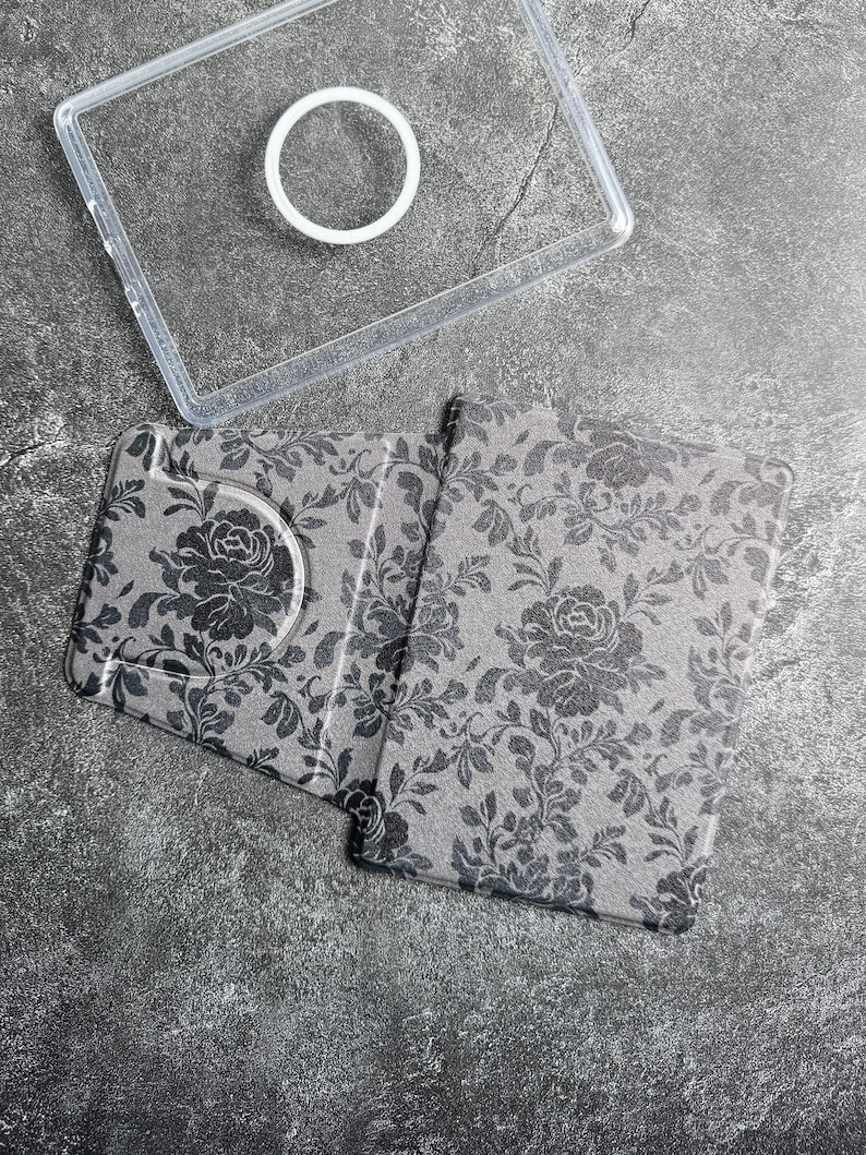 Black Rose Kindle Case, Paperwhite 11th 6.8" Cover, Detachable Magnetic ...