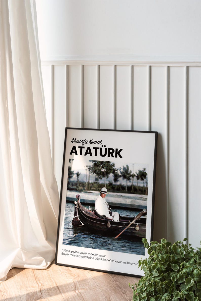 Mustafa Kemal Atatürk Poster - Turkish Leader Art (digital Download) - Etsy