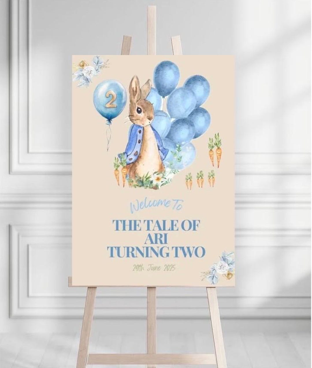 Peter Rabbit Welcome Sign Perfect for Birthdays/christenings - Etsy