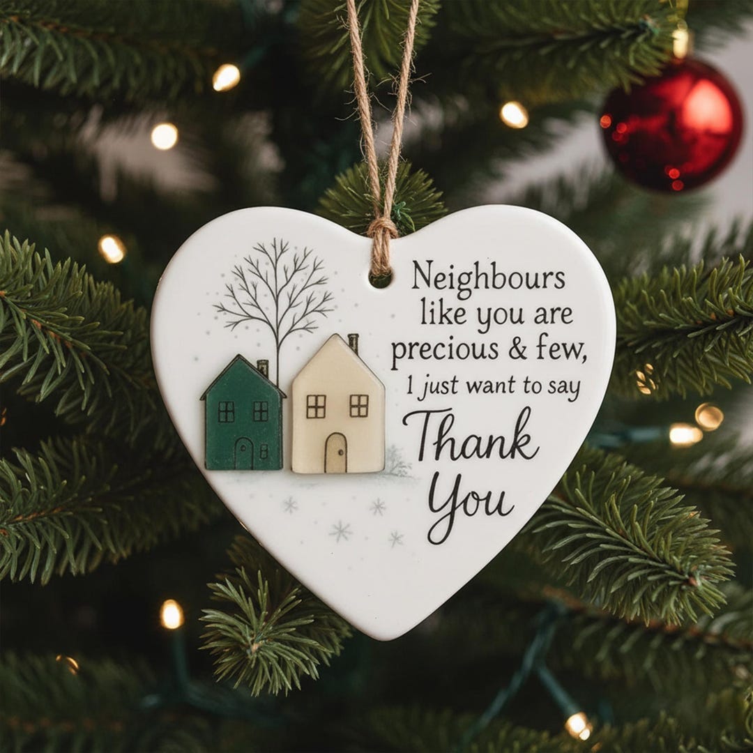 Thank You Neighbor Ornament – Heart Keepsake Christmas Gift 2025, Best ...