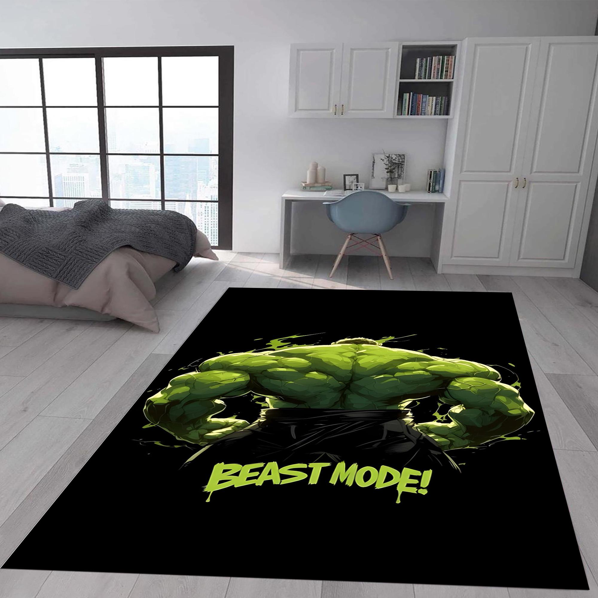 Hulk Fitness Rug: Superhero Gym Decor - Gamer Room Carpet - Etsy