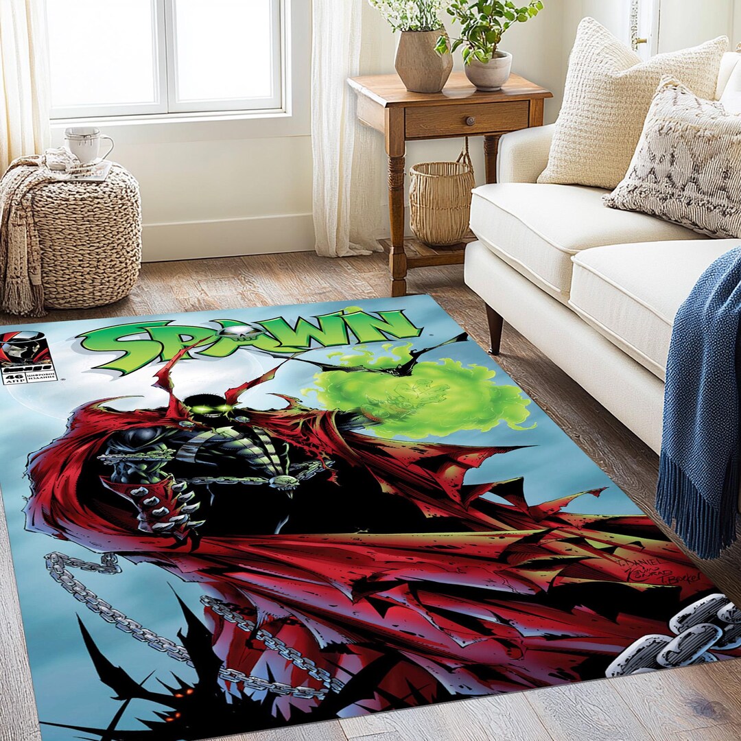 Spawn Comic Cover Rug: Edgy Superhero Decor - Etsy