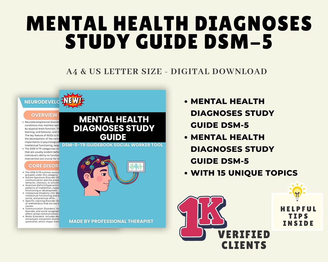 DSM-5-TR Mental Disorders Guide | Psychiatry Study Notes | Diagnostic ...