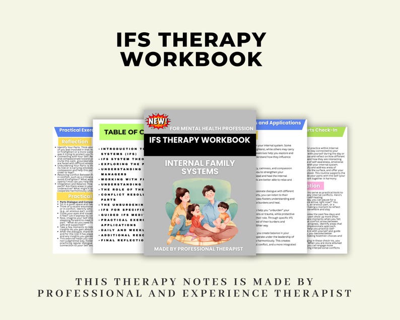 IFS Workbook: Internal Family Systems, Parts Mapping (PDF) - Etsy
