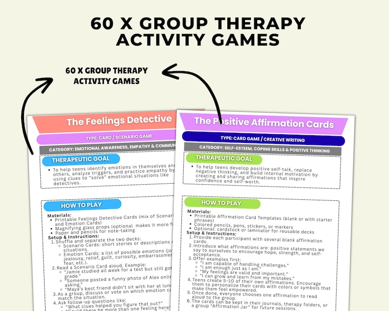 Group Therapy Addiction Recovery Games - Relapse Prevention Tools ...
