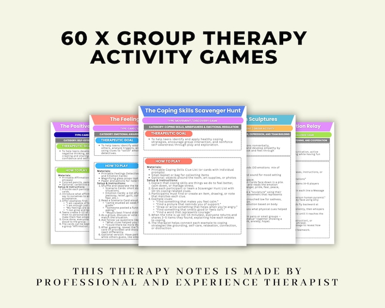 Group Therapy Addiction Recovery Games - Relapse Prevention Tools ...