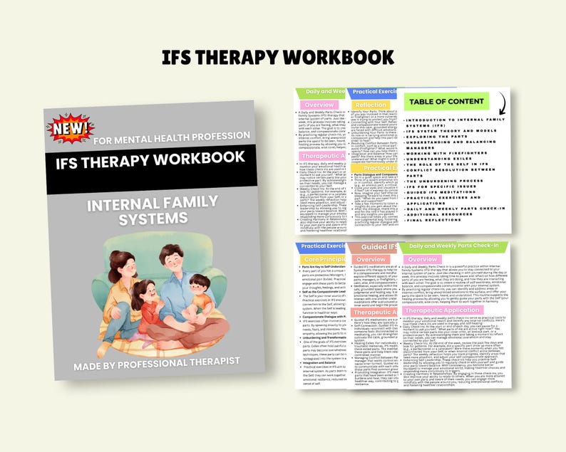 IFS Workbook: Internal Family Systems, Parts Mapping (PDF) - Etsy