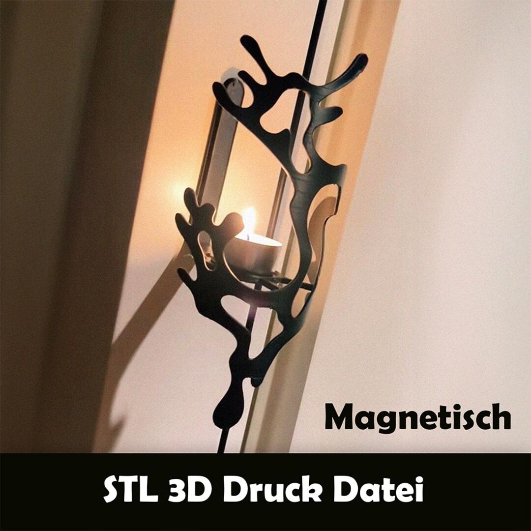 Magnetic Candle Holder STL Digital File - Etsy