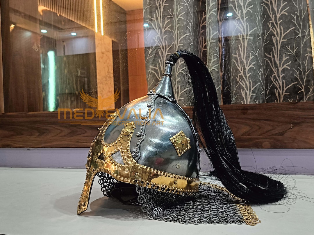 Slavic Chernigov Helmet – Handmade Medieval Rus Armor for LARP, Cosplay ...