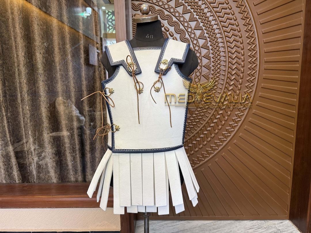 Handmade Greek Linothorax | Leather Linen Hoplite Armor for LARP ...