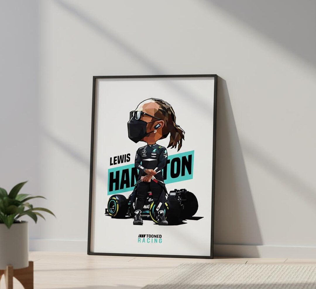 Lewis Hamilton F1 Poster: Inspirational Sports Car Art - Etsy