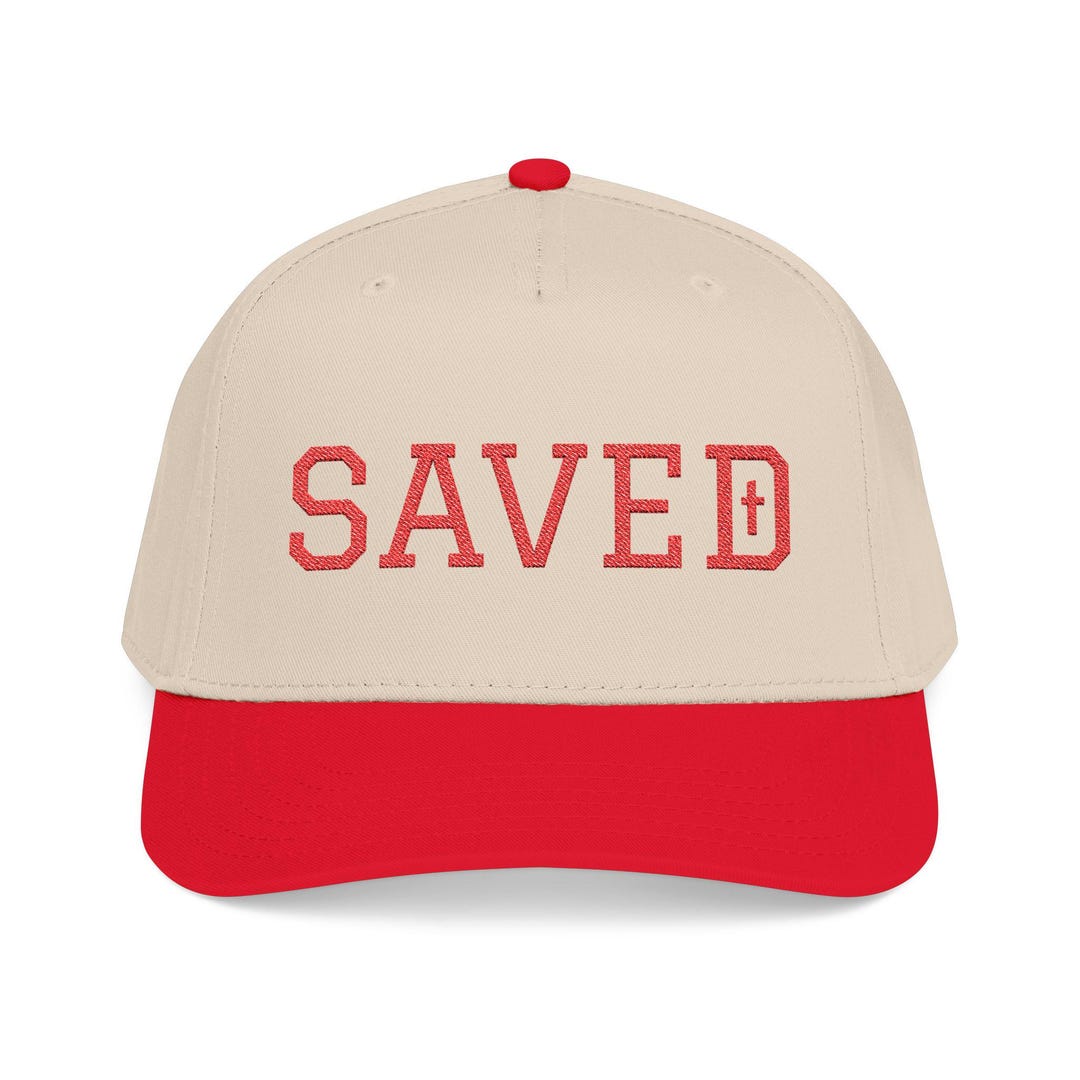 SAVED Embroidered Cap | Baseball Cap, Christian Faith Message - Etsy