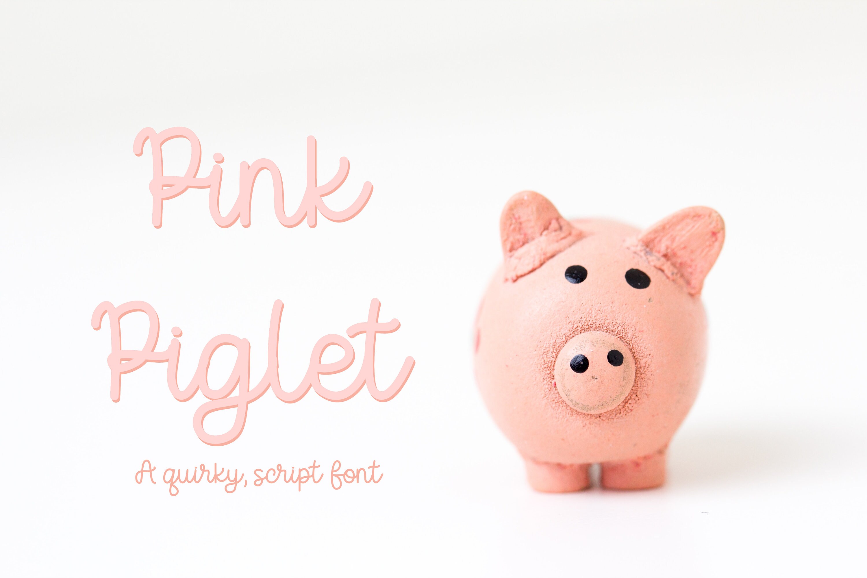 Pink Piglet Font Handwritten, Cursive, Script, Calligraphy Font, Cricut ...