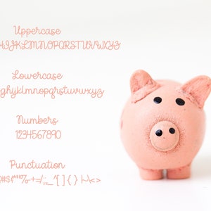 Pink Piglet Font Handwritten, Cursive, Script, Calligraphy Font, Cricut ...