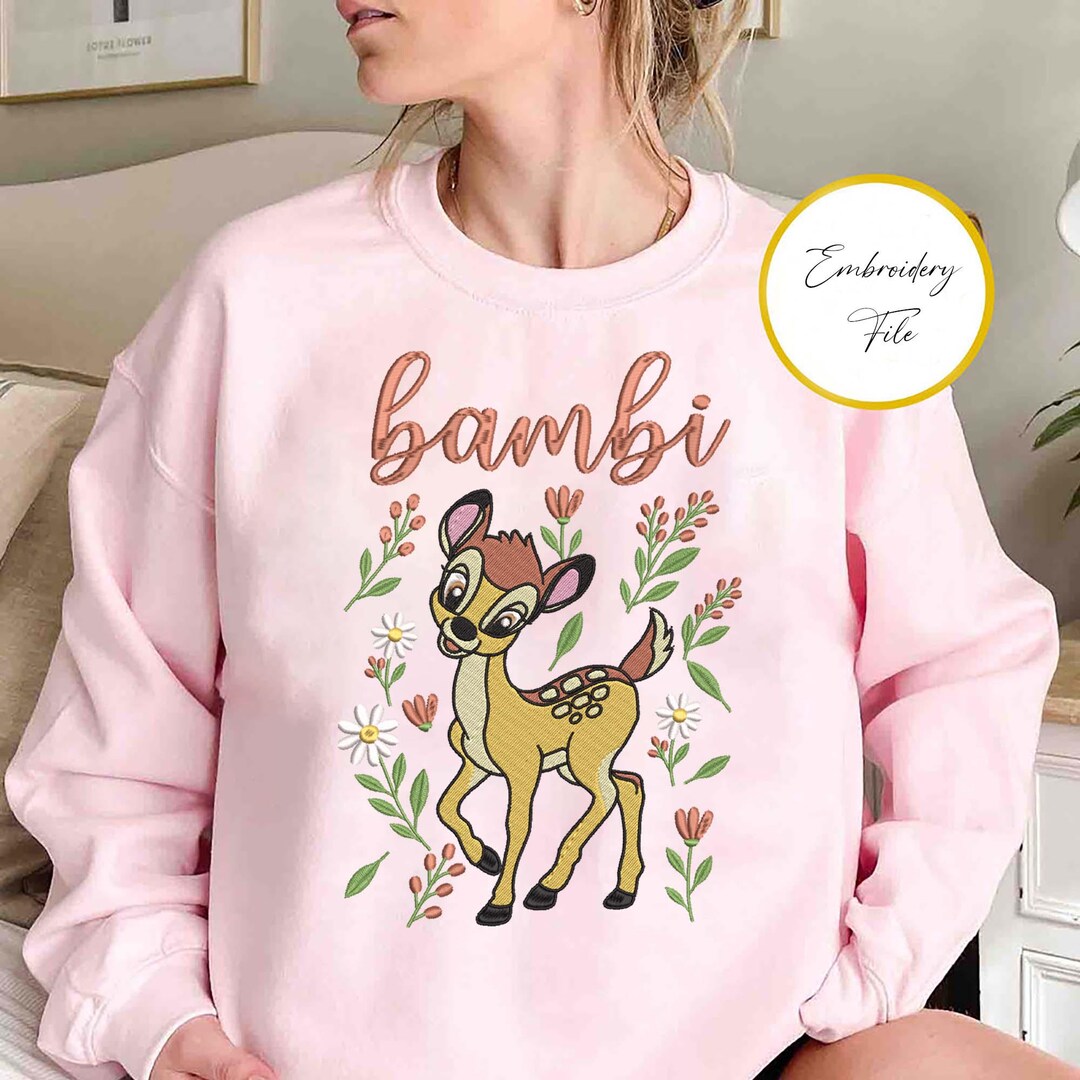 Bambi Machine Embroidery Design, Bambi Embroidery Design, Deer ...