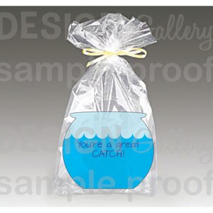 Valentines Day Fish Bowl Cards Goldfish Swedish Fish Printable DIY ...