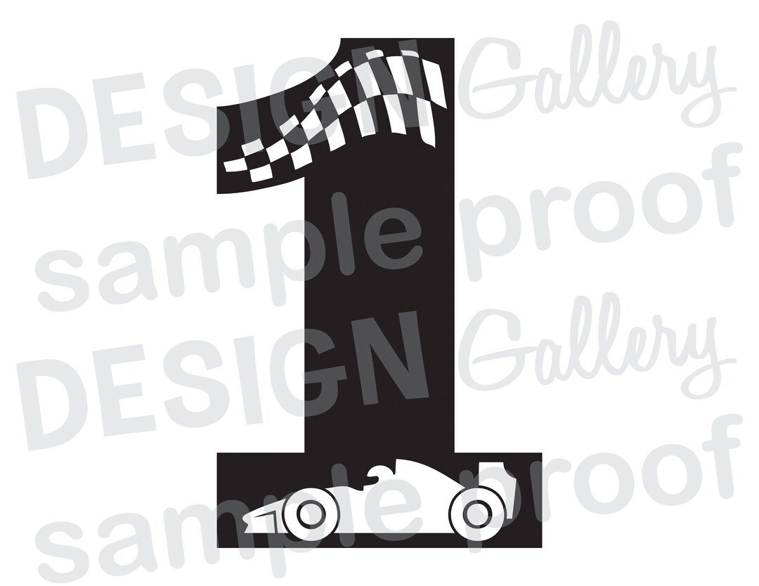 1 - Race Car - JPG, Png & SVG, DXF Cut File, Printable Digital, Flag ...