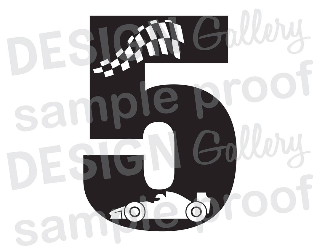 5 - Race Car - JPG, Png & SVG, DXF Cut File, Printable Digital, Flag ...