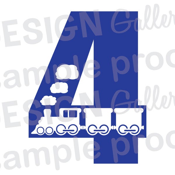 Train Track Number - Etsy