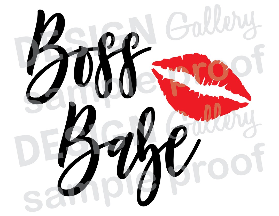 Boss Babe JPG Png & SVG DXF Cut File Printable Digital - Etsy