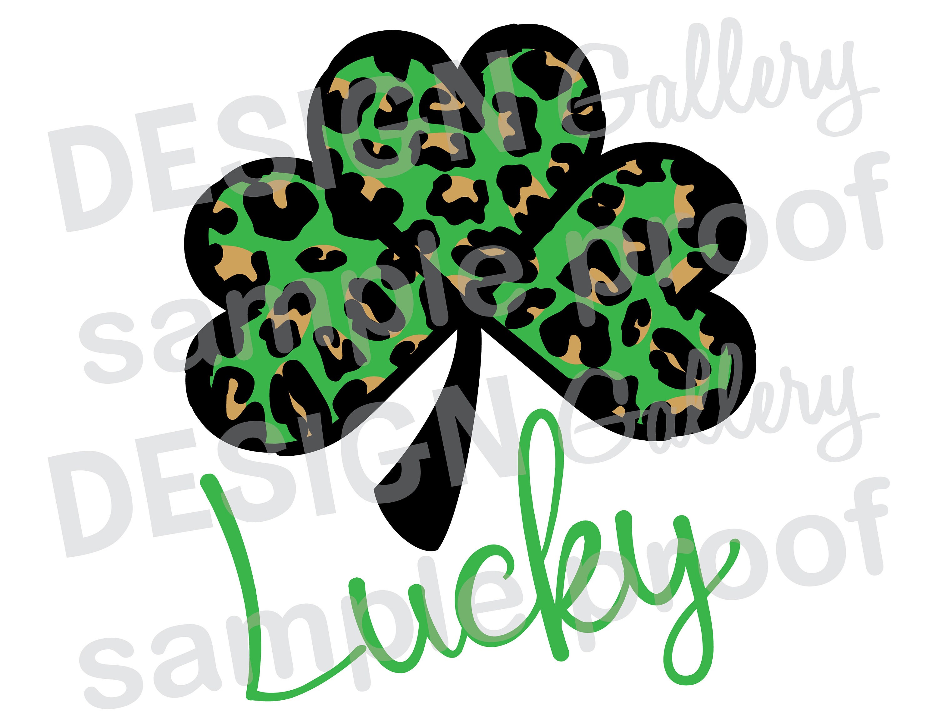 Lucky Leopard Print JPG Png & SVG DXF Cut File Printable - Etsy