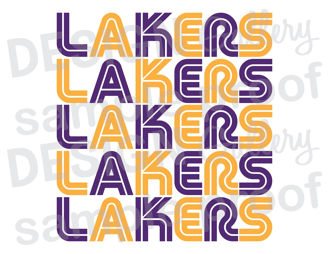 Lakers - JPG, Png & SVG, DXF Cut File, Printable Digital, Basketball ...