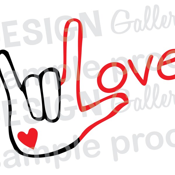 Asl I Love You Svg - Etsy