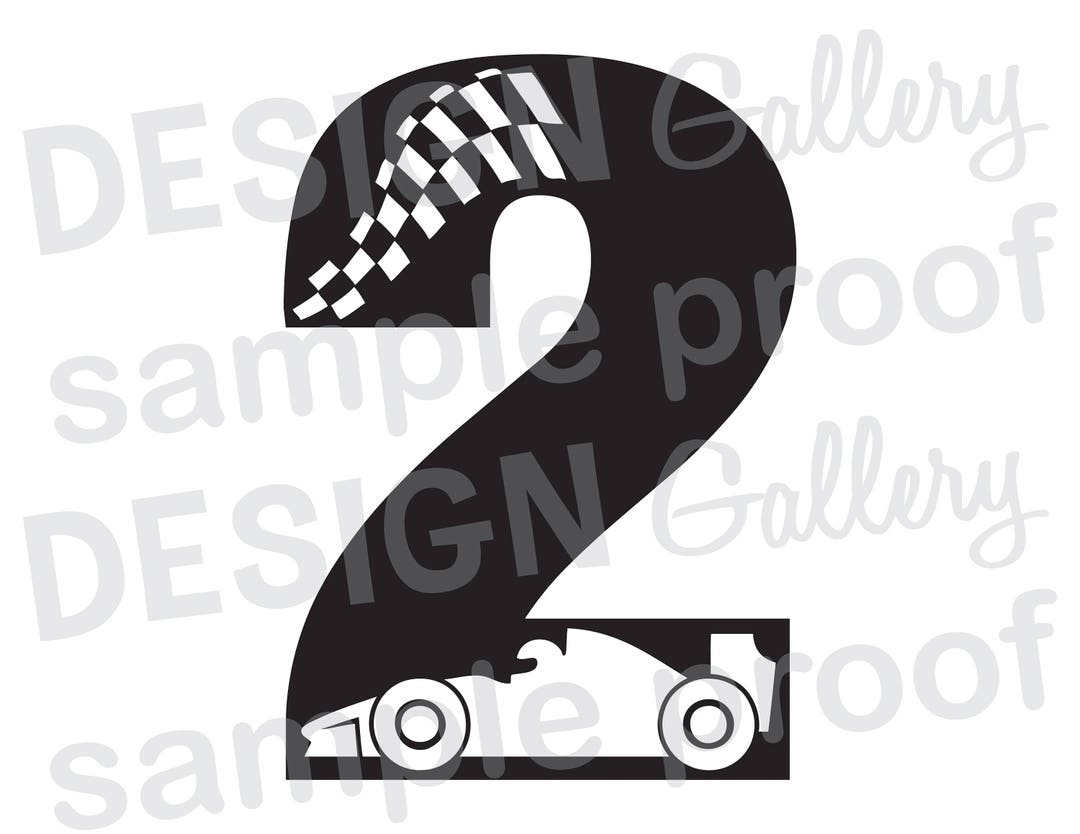 2 - Race Car - JPG, Png & SVG, DXF Cut File, Printable Digital, Flag ...